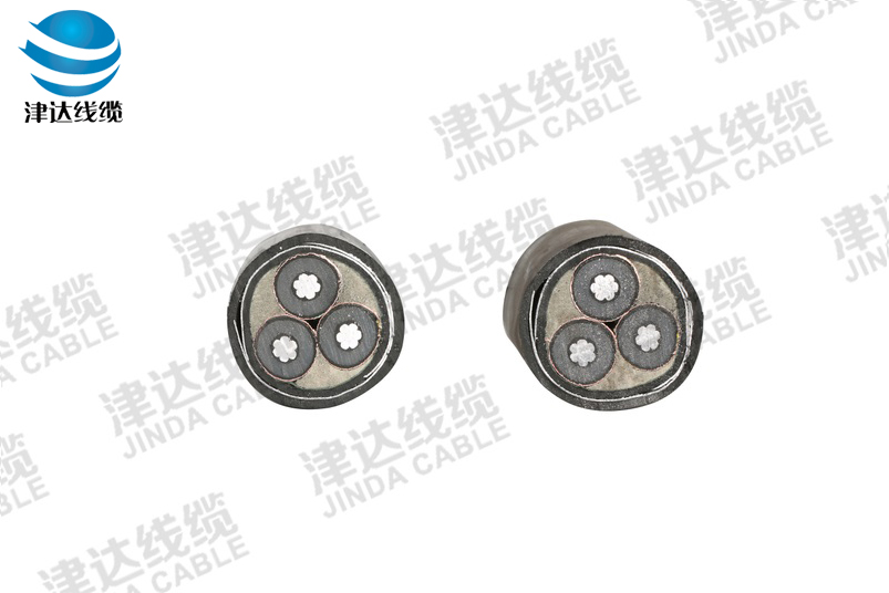 YJLV22 铝芯钢带铠装交联聚乙烯绝缘聚氯乙烯护套电力电缆-铝电缆-山东津达特种线缆集团有限公司